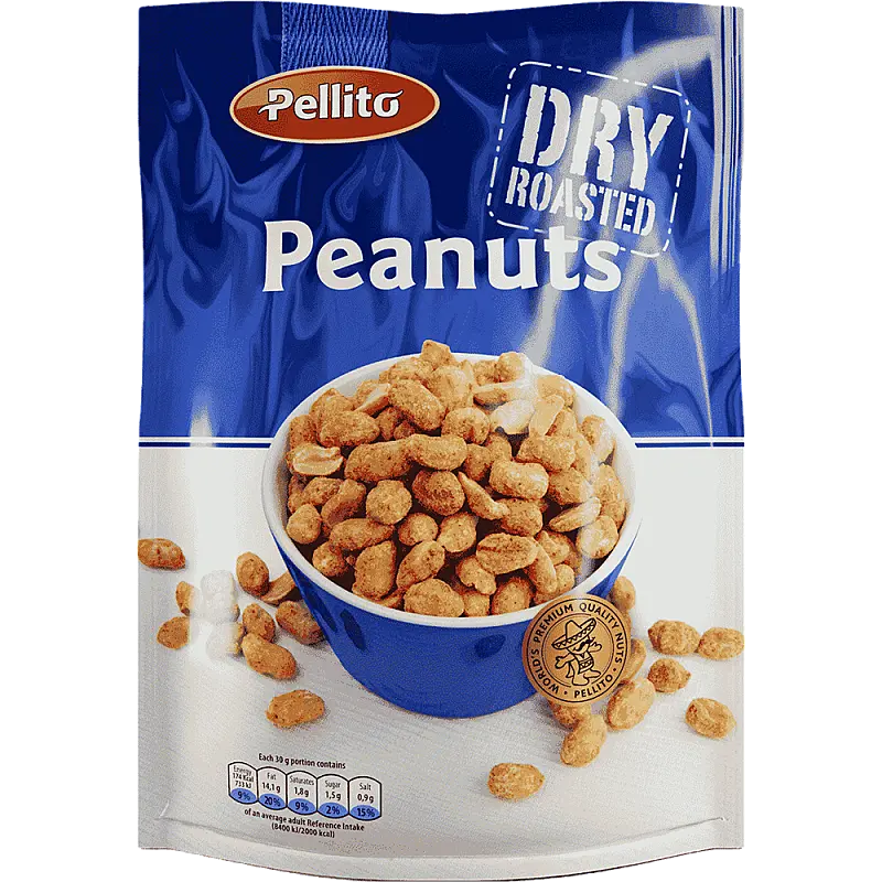Kikiriki oljušteni, suvopečeni Pellito 150g