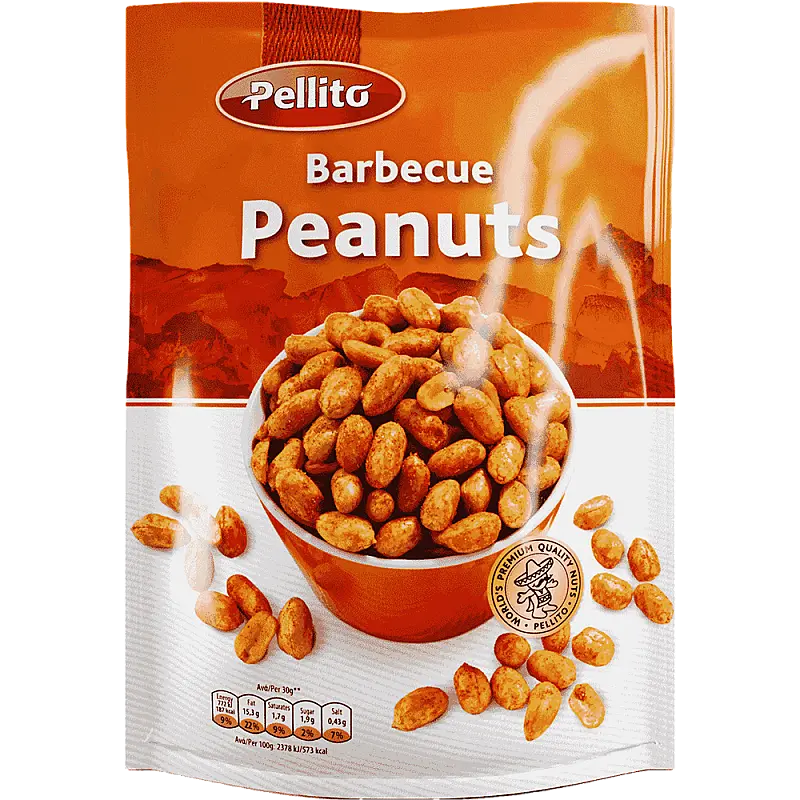 Kikiriki oljušteni, suvopečeni, sa ukusom roštilja Pellito 150g