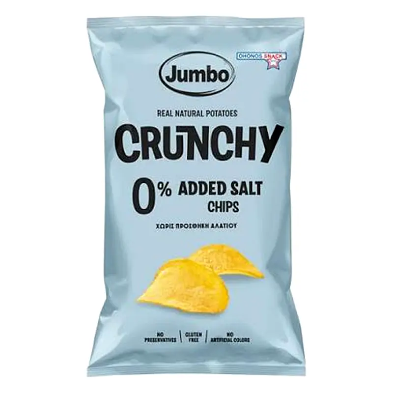 Čips bez soli 90g, Jumbo BEZ GLUTENA