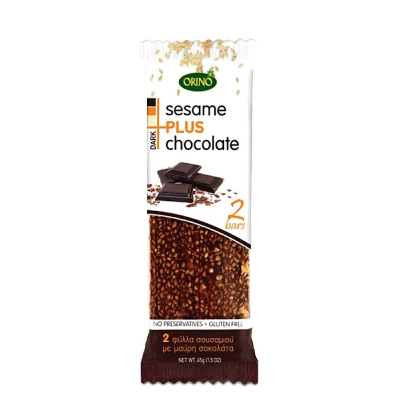 Pasteli, susam bar sa crnom čokoladom Orino 45g