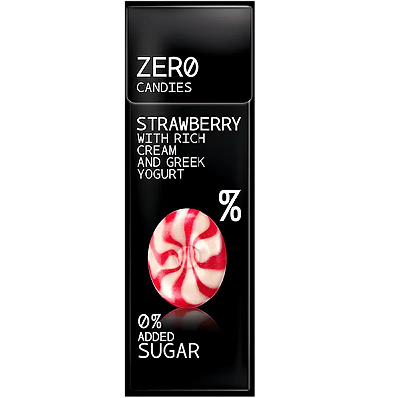 Zero Strawberry & Greek yoghurt tvrde bombone
