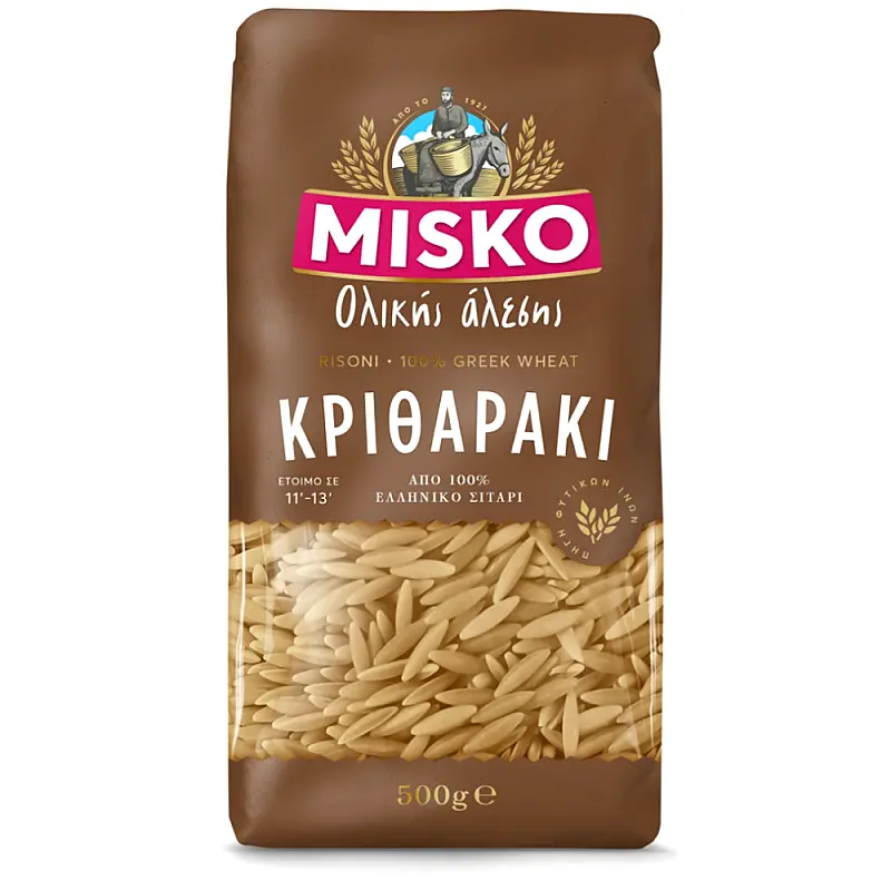 Testenina Kritaraki (orzo) integralni Misko 500gr