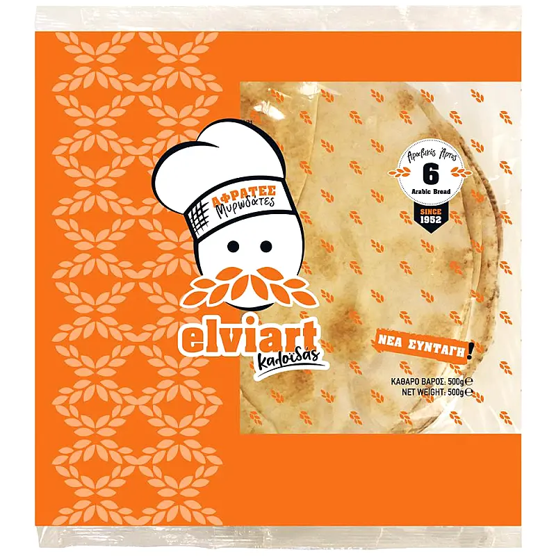Arapski pita hleb Elviart, 6 komada