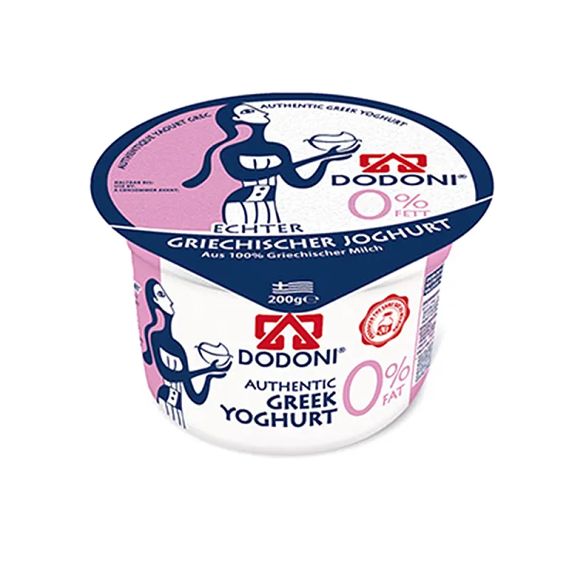 Grčki jogurt od kravljeg mleka sa 0%mm Dodoni 150gr