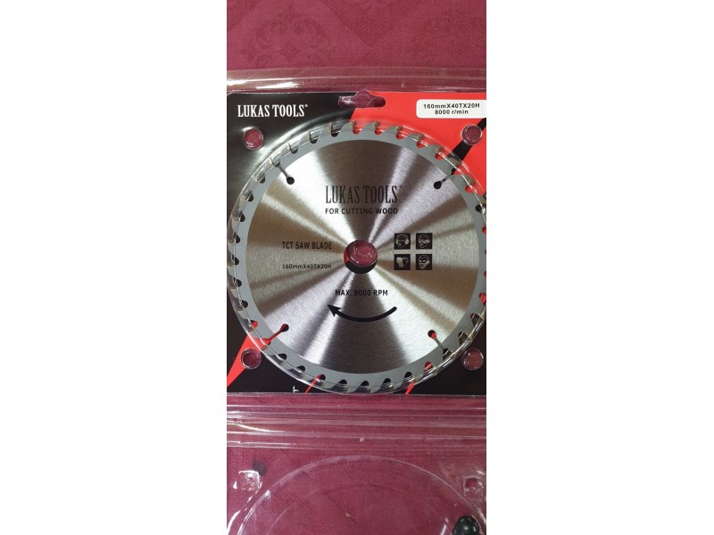 List kružne testere za drvo - fi160mm-30-40 vidija zuba