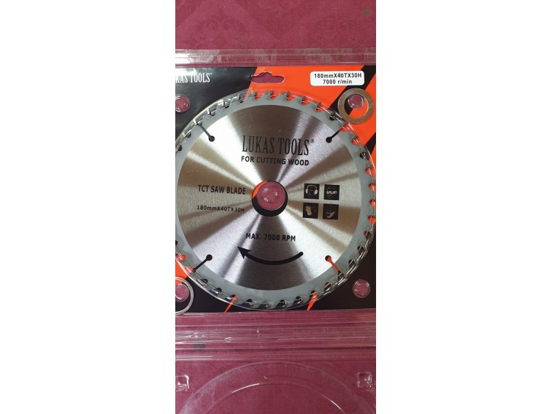 List kružne testere za drvo fi180mm - 30-40 vidija zuba