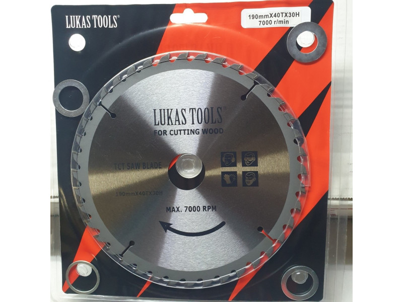 List kružne testere za drvo - fi190mm - 40 vidija zuba