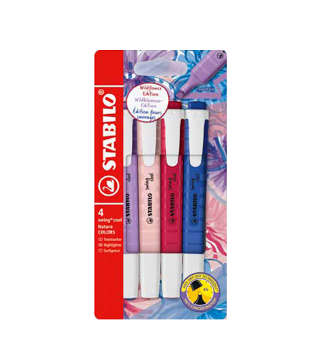 Signir STABILO swing cool Nature colors Wildflower Edition 1/4