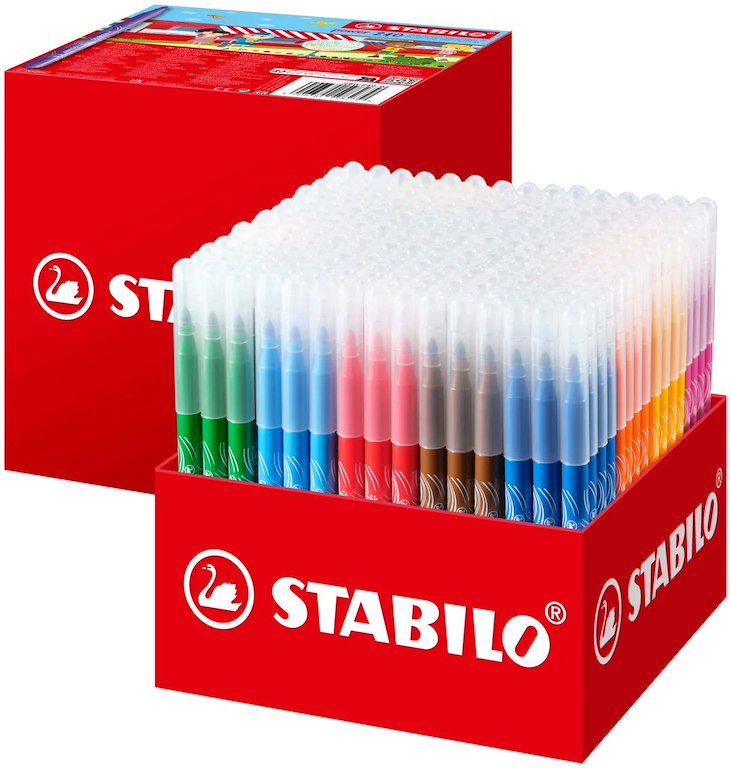 Flomasteri STABILO power medium, set 1/240