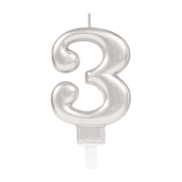 Svećice 9.3 cm Sparkling Silver 3