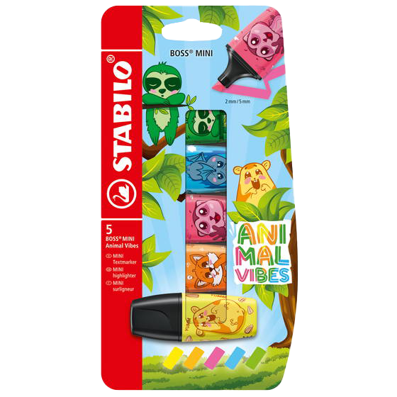 STABILO BOSS ORIGINAL Mini Animal Vibes Edition 1/5