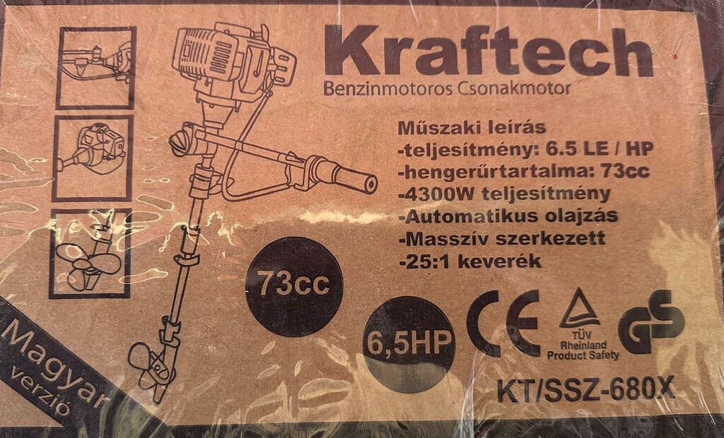 Kraftech benzinski vanbrodski motor za čamac – model KT/SSZ-680X -