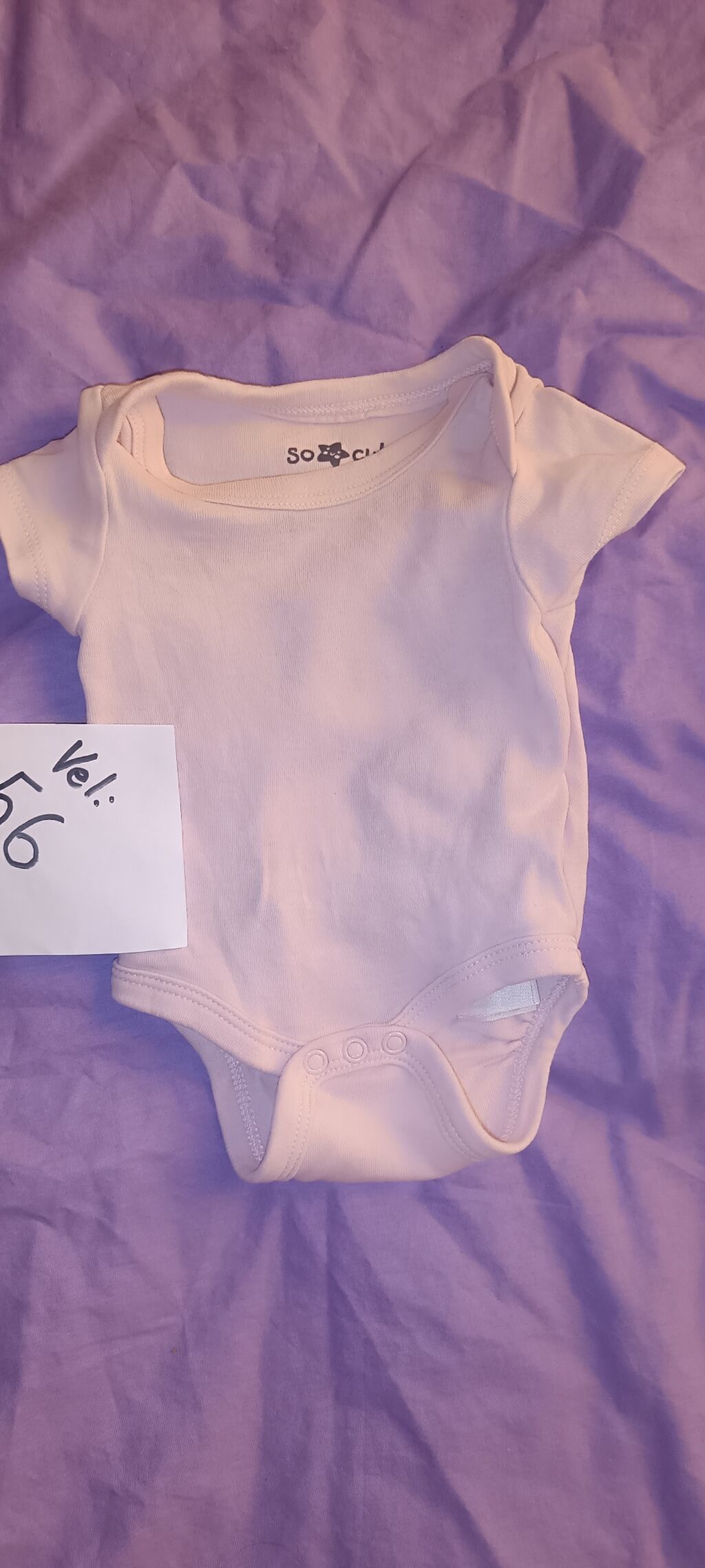 Bebi bodi kratkih rukava – So Cute - Model: klasični bodi za bebe sa