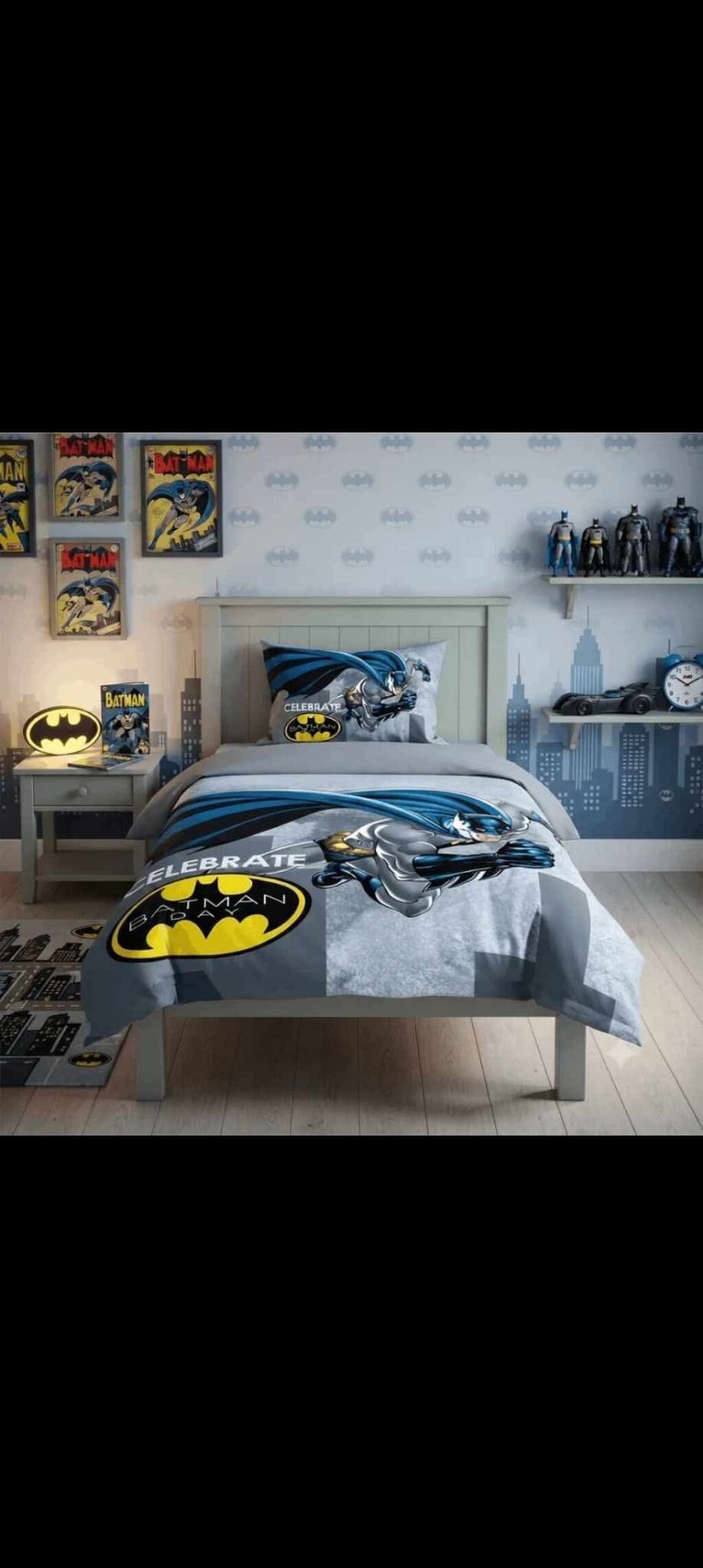 Batman posteljina Set od 3 dela - jastučnica, čaršav i navlaka za