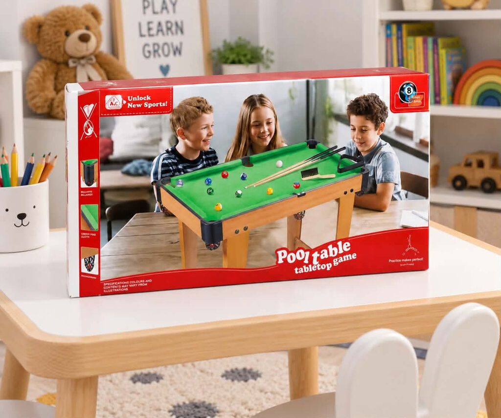 Dečiji mini bilijar – stoni bilijar set    Unesite zabavu u dečiju sobu