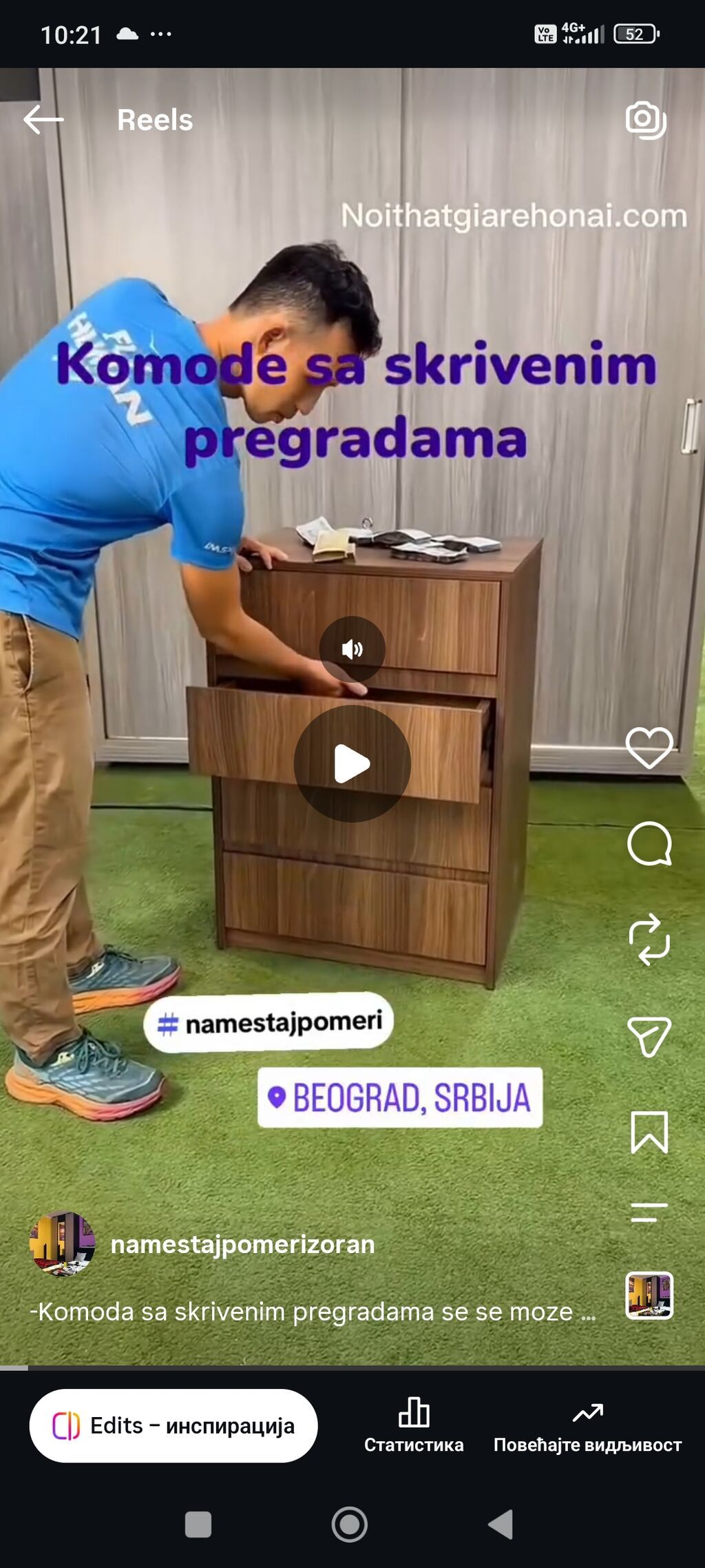 -Komoda  sa skrivenim pregradama se se moze izraditi od materijala kao