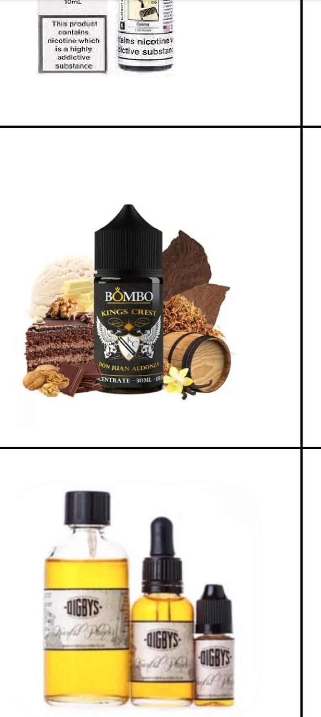 Arôme koncentrati i miksovana e-tečnost za vaping (60/40 VG/PG, 6 mg)