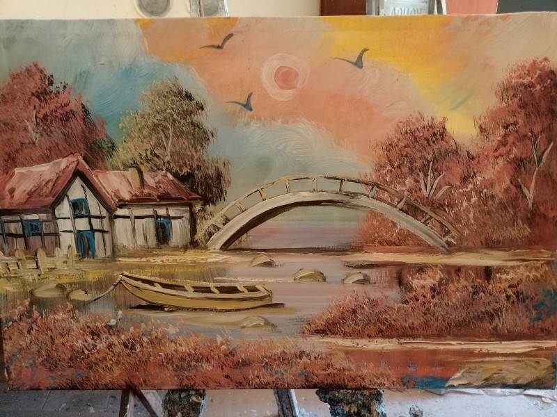 Reka uspomena 60x40cm ulje na platnu