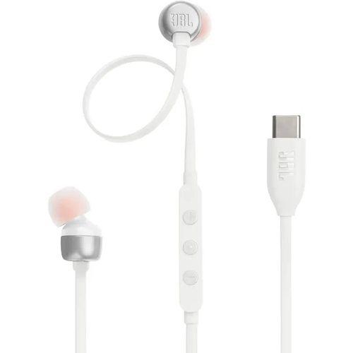 JBL Tune 310C žične bubice USB-C Hi-Res sa mikrofonom bela