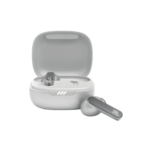 JBL Live Pro 2 TWS bežične bubice adaptivni ANC 40h bežično punjenje srebrna
