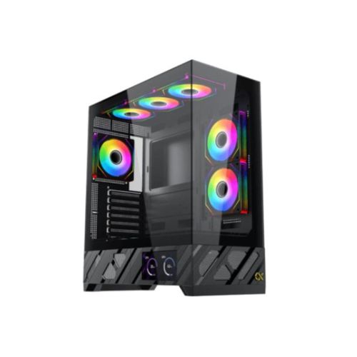 Xigmatek Alphard Pro kućište Full Tower, 6 ARGB PWM ventilatora, kaljeno staklo, crno