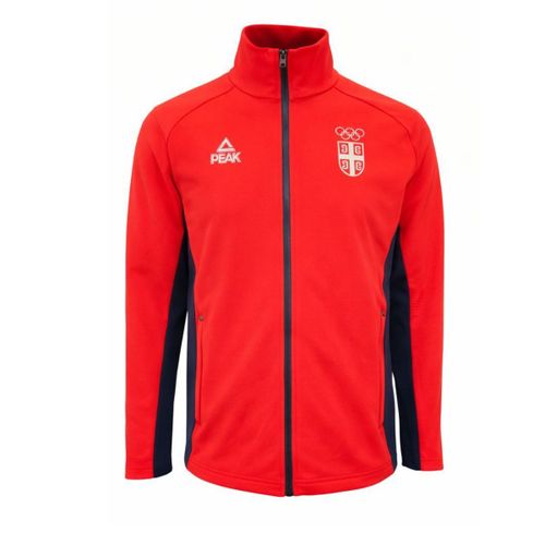 PEAK ženska softshell jakna OKS Milano Cortina 2026 crvena