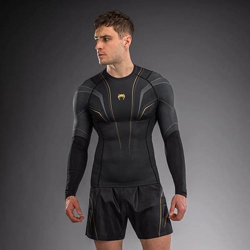 Venum Streamline Rashguard Dugi Rukav Crno/Zlatni XL