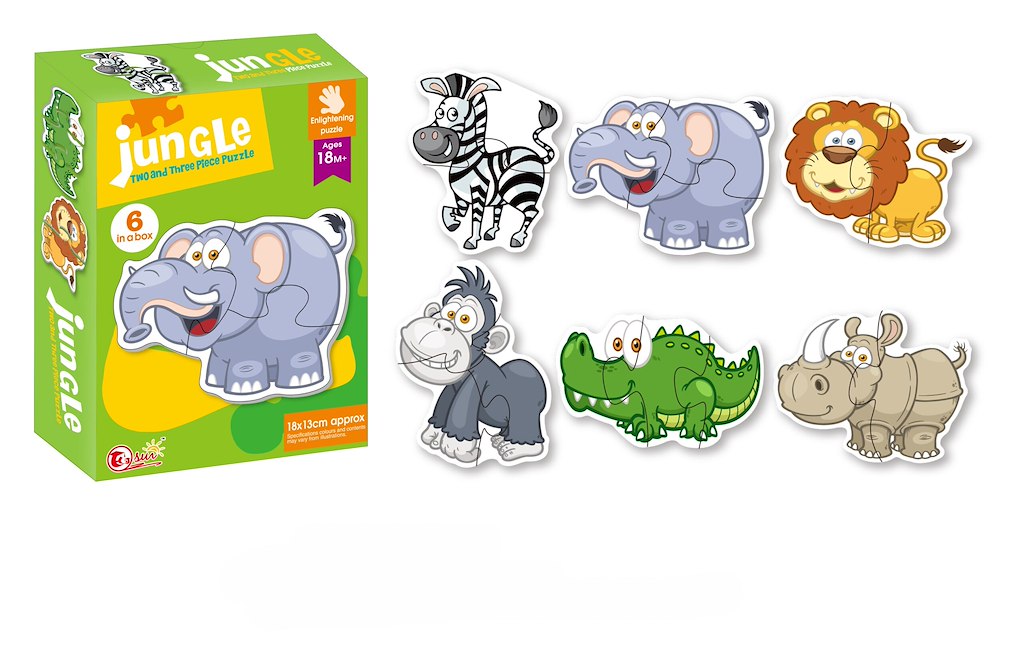 Puzzle džungla – 6 delova