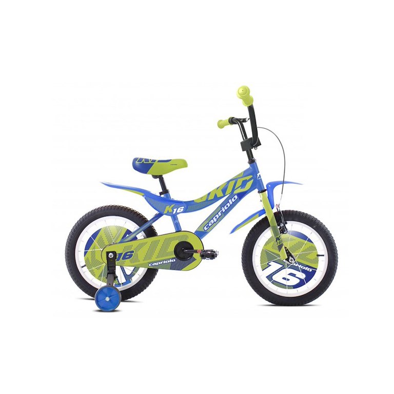 Dečiji bicikl CAPRIOLO KID 16' PLAVO/LIME/16' (od 4-6god.) zeleni, ZELENA, 16' (od 4-6god.)
