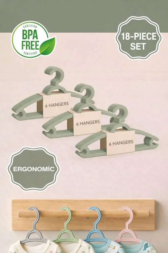 Evila Originals Set ofingera, 18 komada, Zeleni