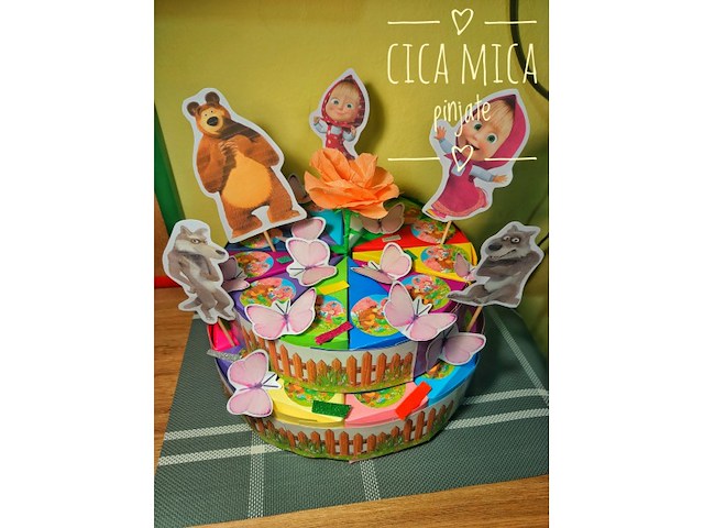 Torta od kartona Masa i Meda