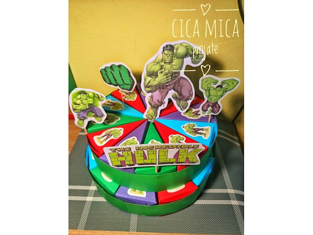 Torta od kartona Hulk