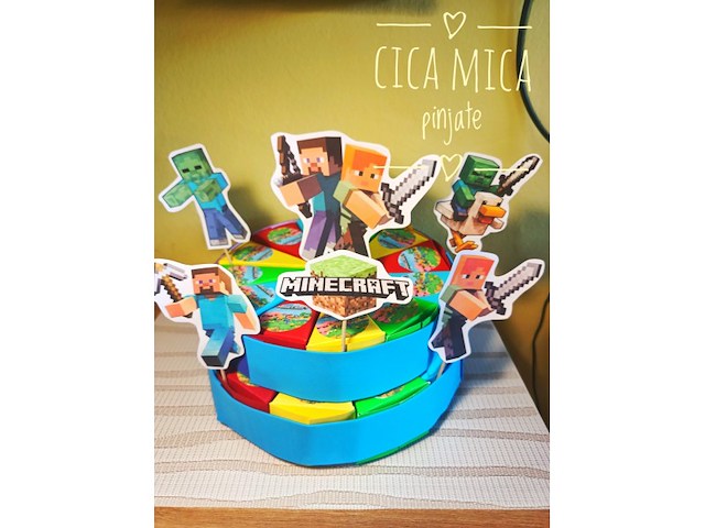 Torta od kartona Minecraft