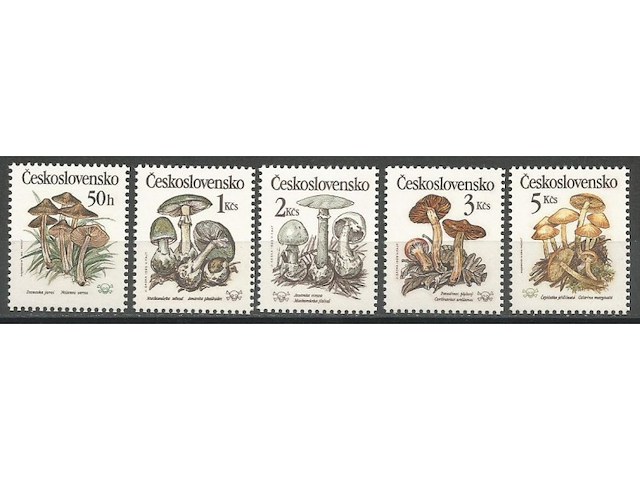 Čehoslovačka,Flora-Pečurke 1989.,čisto