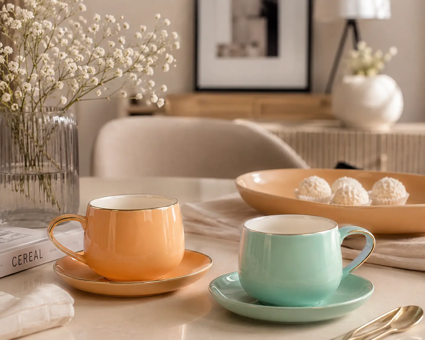 Set šolja Pastel Harmony, 6 komada