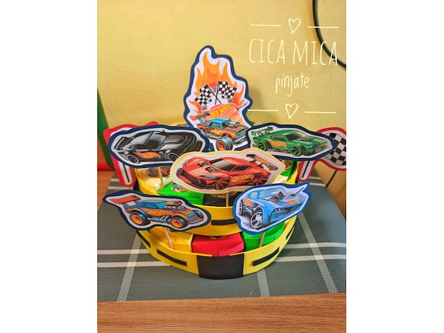 Torta od kartona Cars Autici