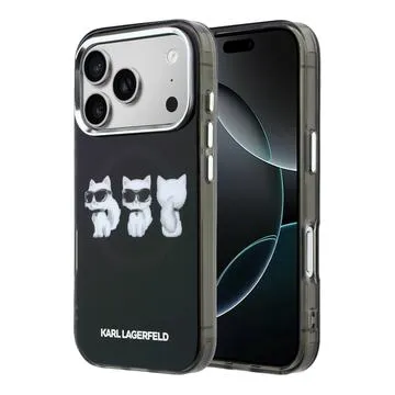 IPHONE 17 PRO MAX KARL LAGERFELD IML CHOUPETTE TRIO WATERCOLOR CASE - MAGSAFE COMPATIBLE - BLACK