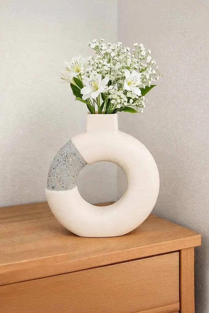 Aberto Design Dekorativna posuda, Bež