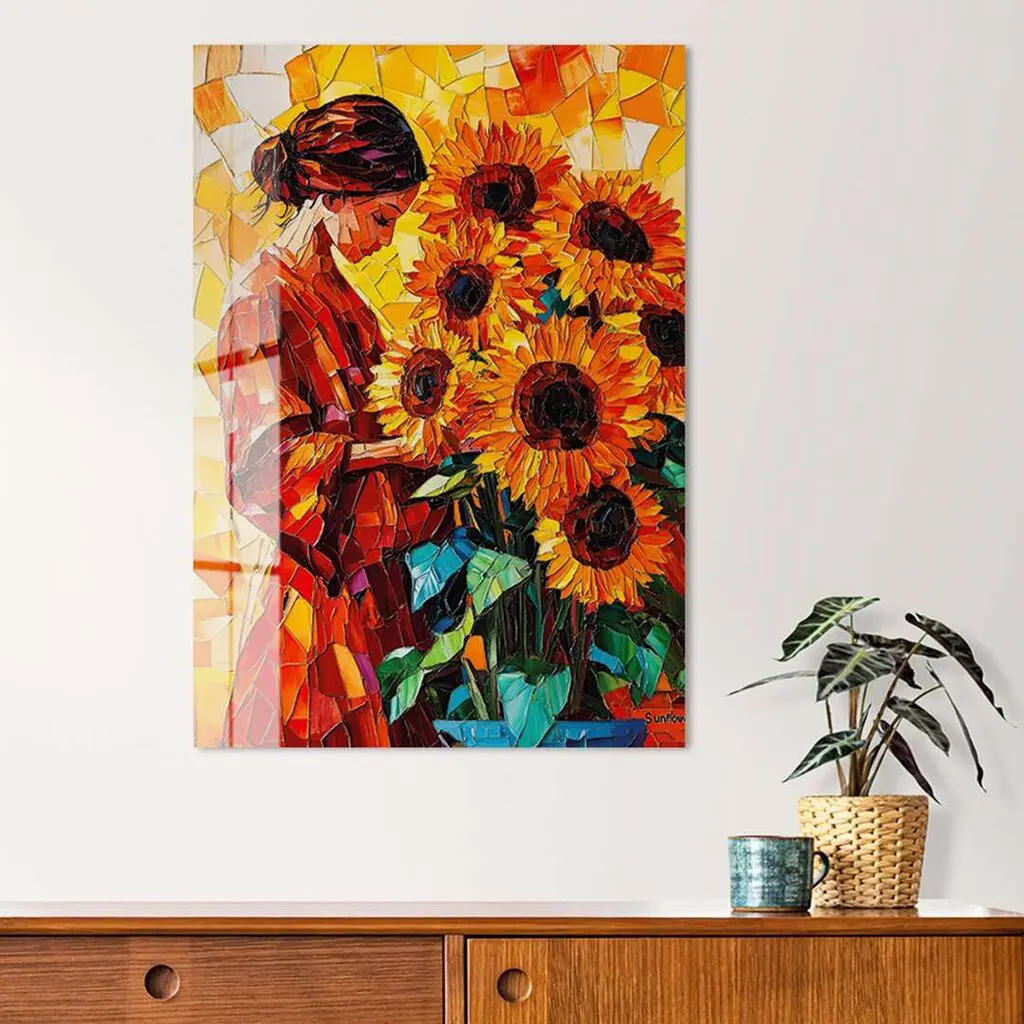 Wallity Dekorativna slika na kaljenom staklu, 30x40cm, Šarena