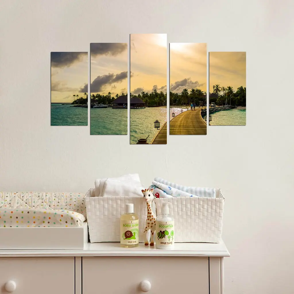 Wallity Set Slika 5PMX-116, 5 Delova
