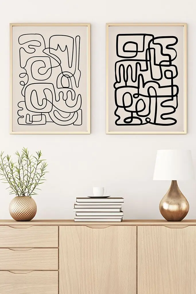 Wallity Uramljena slika Huhu184, 35x50 cm , 2 dela