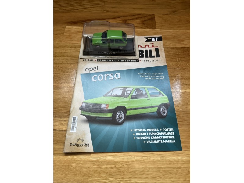 Legendarni automobili opel corsa br 7 deagostini
