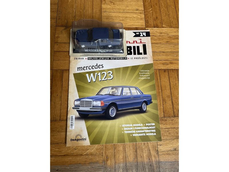 Legendarni automobili mercedes w123 br 14 deagostini