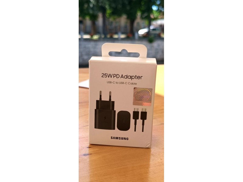 Samsung 25w PD Adapter+kabli orginal kutija