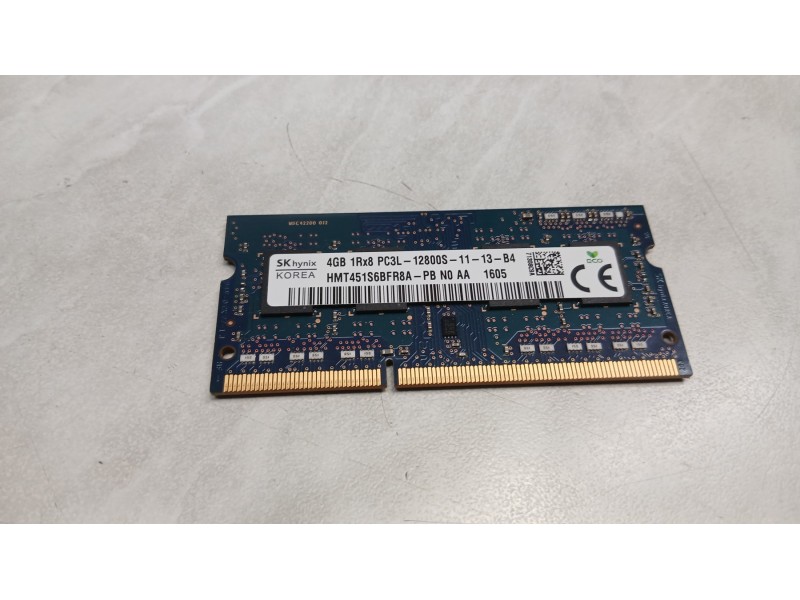 ddr3 pc3l 4gb SKhynix ispravna 1600mhz za laptop so-dim