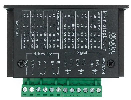 Stepper Motor Driver TB6600 23 Nema 34 42/57/86 Nema17 4A DC9-40V 1 Axis Stepping Motor CNC Engravin
