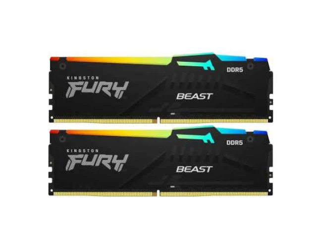 Kingston DDR5 64GB (2x32GB) 6000MT/s Fury Beast RGB EXPO (KF560C36BBE2AK2-64) memorija za desktop