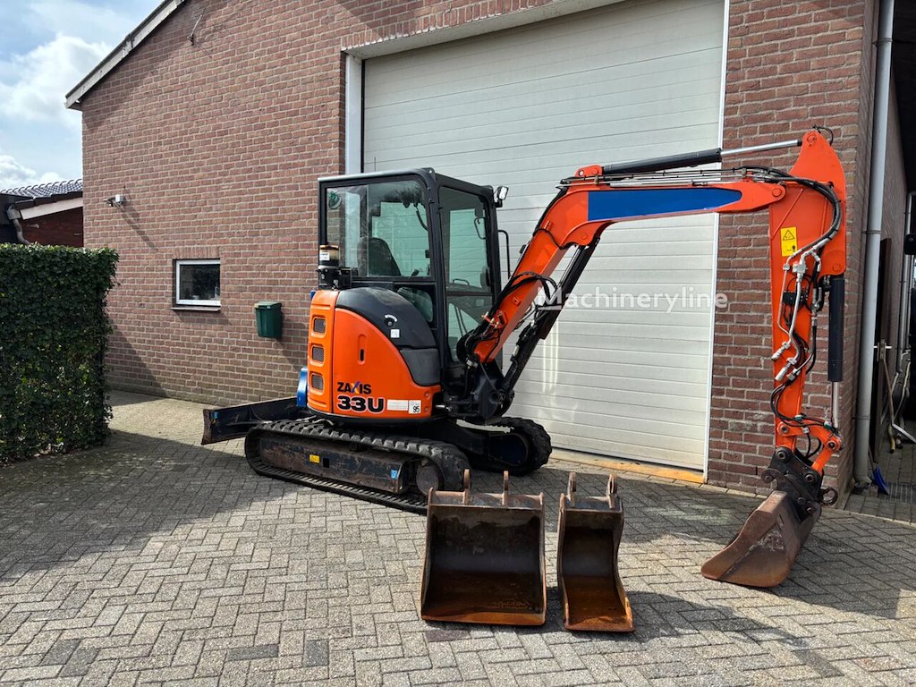Hitachi ZX33U-5A CLR Minigraver graafmachine Sloop/Sorteer mini bager