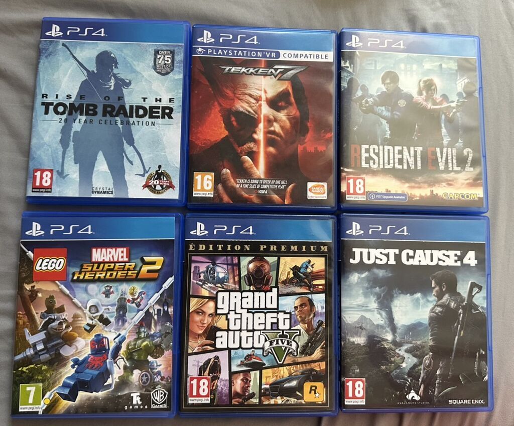 Kolekcija originalnih igara za PlayStation 4 i PlayStation 5 (kutije
