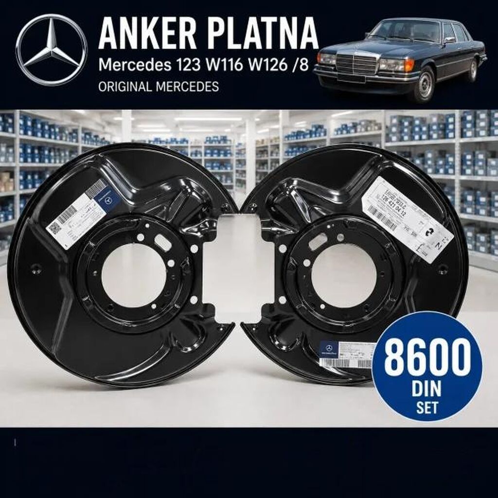 ANKER PLATNA MERCEDES 123 W116 W126 /8 ORGINAL MERCEDES | Anker
